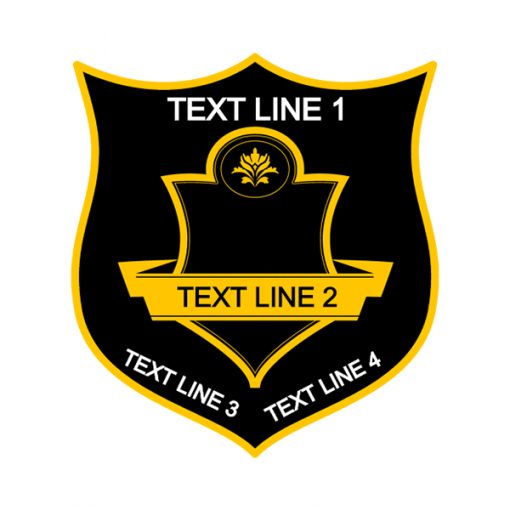 Emblem Shield Ribbon Security Patch– Build Your Patch- Custom Patches Online – Design Your Patch ...