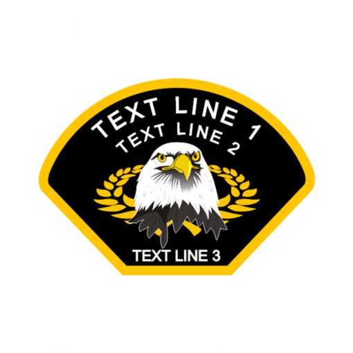 Eagle Face Wreath Security Patch– Build Your Patch- Custom Patches Online – Design Your Patch ...