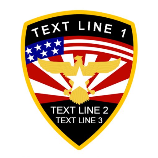 Proud Eagle Flag Shield Security Patch– Build Your Patch- Custom Patches Online – Design Your ...