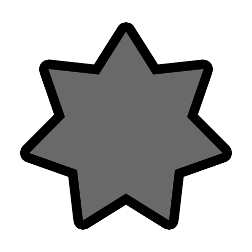 Seven Point Outline Blank Patch– Build Your Patch- Custom Patches ...