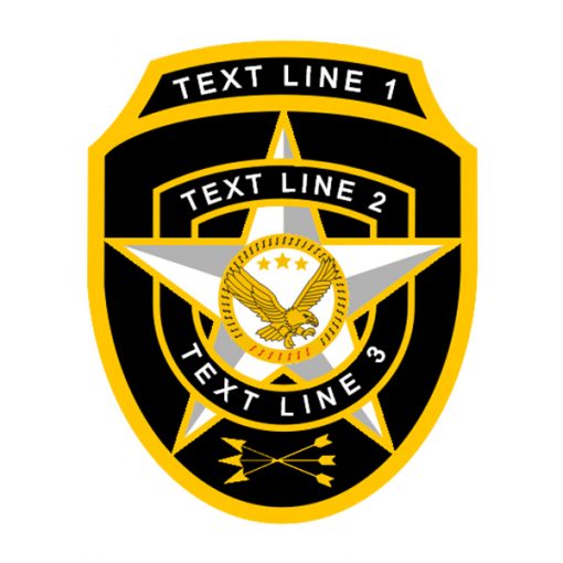 Star Eagle Seal Shield Security Patch– Build Your Patch- Custom Patches Online – Design Your ...