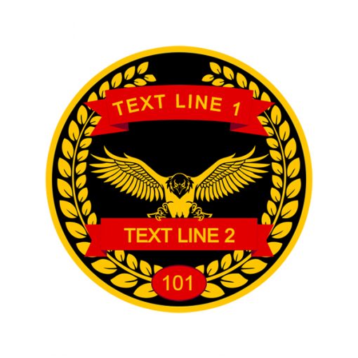 Eagle Takeoff Wreath Circular Security Patch– Build Your Patch- Custom Patches Online – Design ...