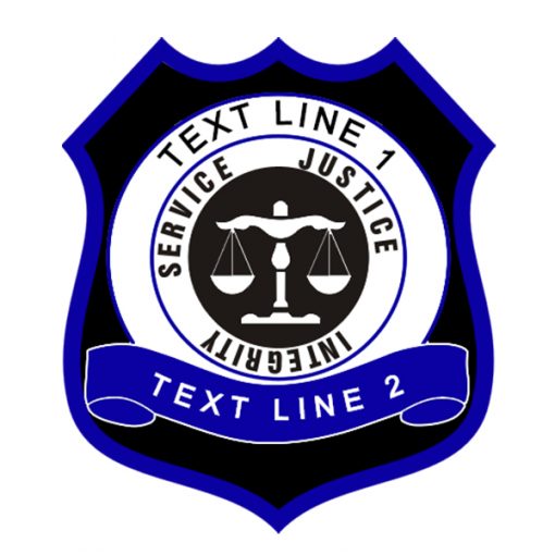 Scales of Justice Ribbon Shield Security Patch– Build Your Patch ...