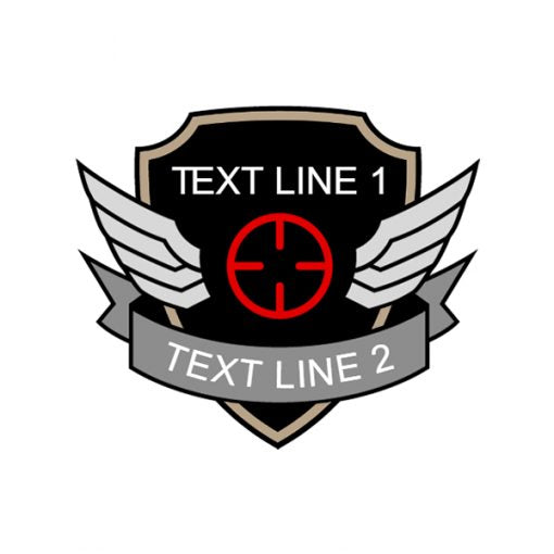 Bullseye Wing Shield Military Patch– Build Your Patch- Custom Patches ...