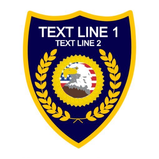 Eagle Flag Seal Wreath Shield Security Patch Build Your Patch Custom 3327