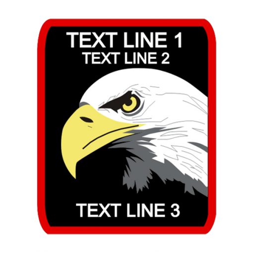 Eagle Profile Rectangular Security Patch– Build Your Patch- Custom Patches Online – Design Your ...