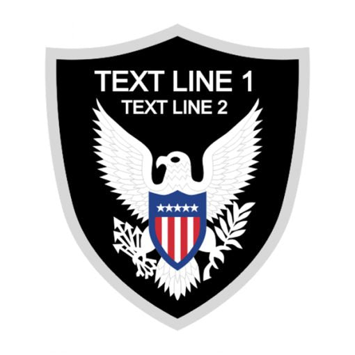 Open Wing Eagle Flag Shield Security Patch– Build Your Patch- Custom Patches Online – Design ...