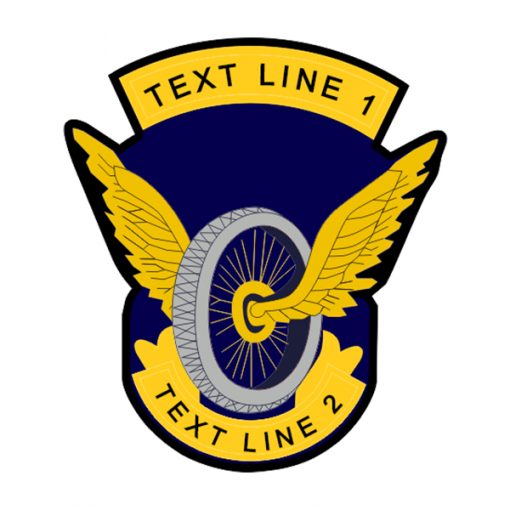 Winged Wheel Motor Officer Patch– Build Your Patch- Custom Patches ...