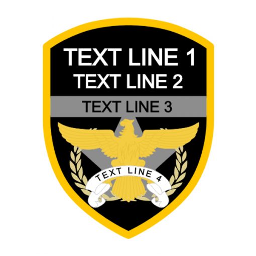 Eagle Wreath Ribbon Security Patch– Build Your Patch- Custom Patches ...