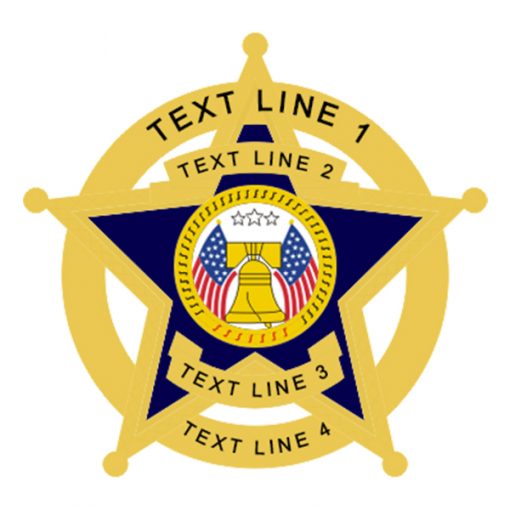 Liberty Bell Seal Star Badge Security Patch– Build Your Patch- Custom ...