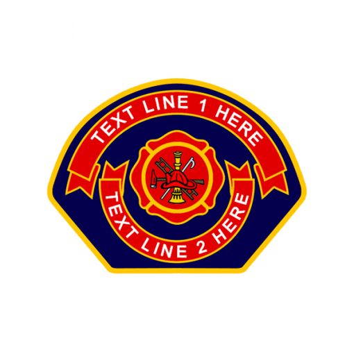 Maltese Cross Fire Scramble Ribbon Firefighter Patch– Build Your Patch ...