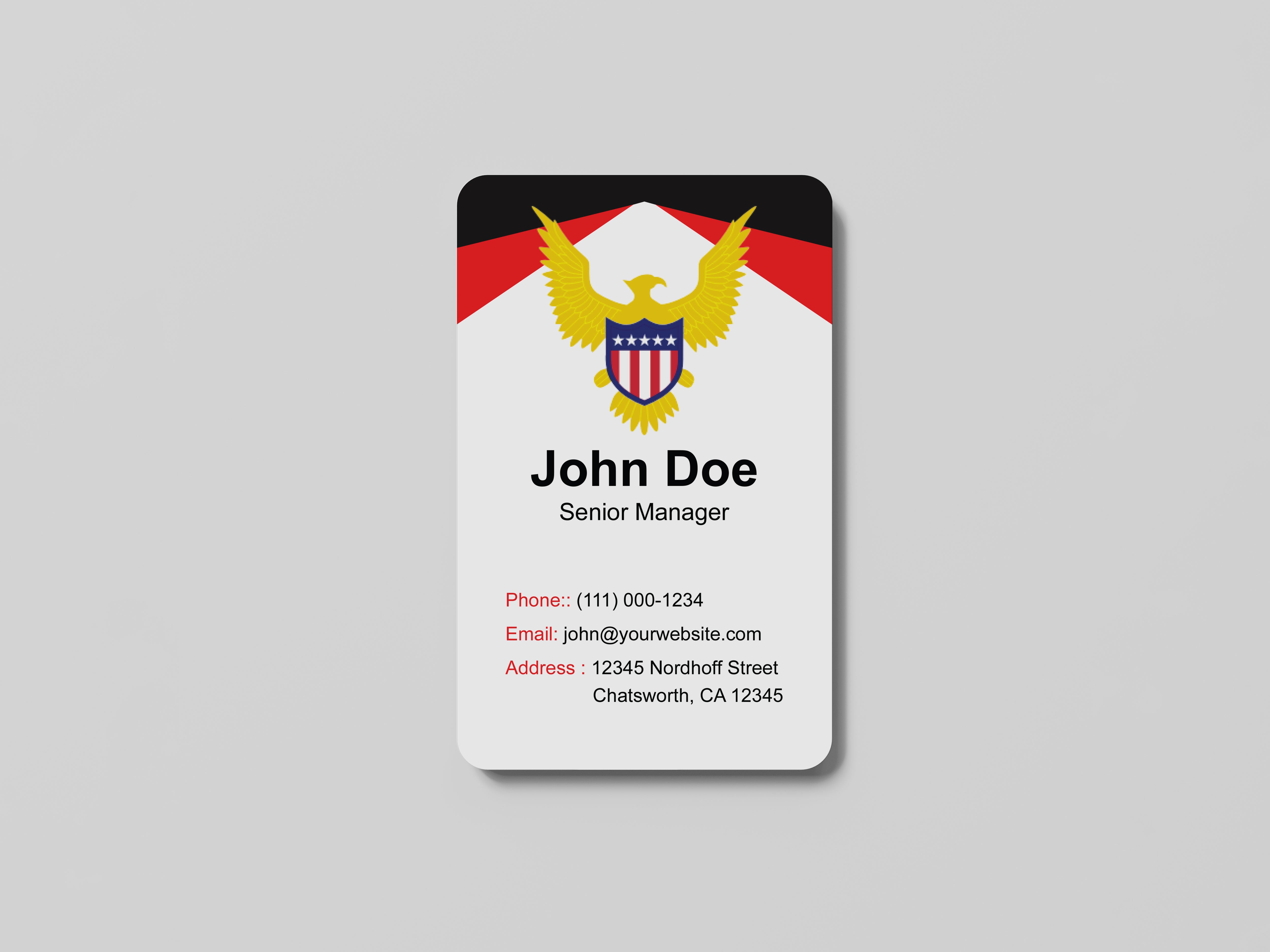 ID Card 26– Build Your Patch- Custom Patches Online – Design Your Patch ...